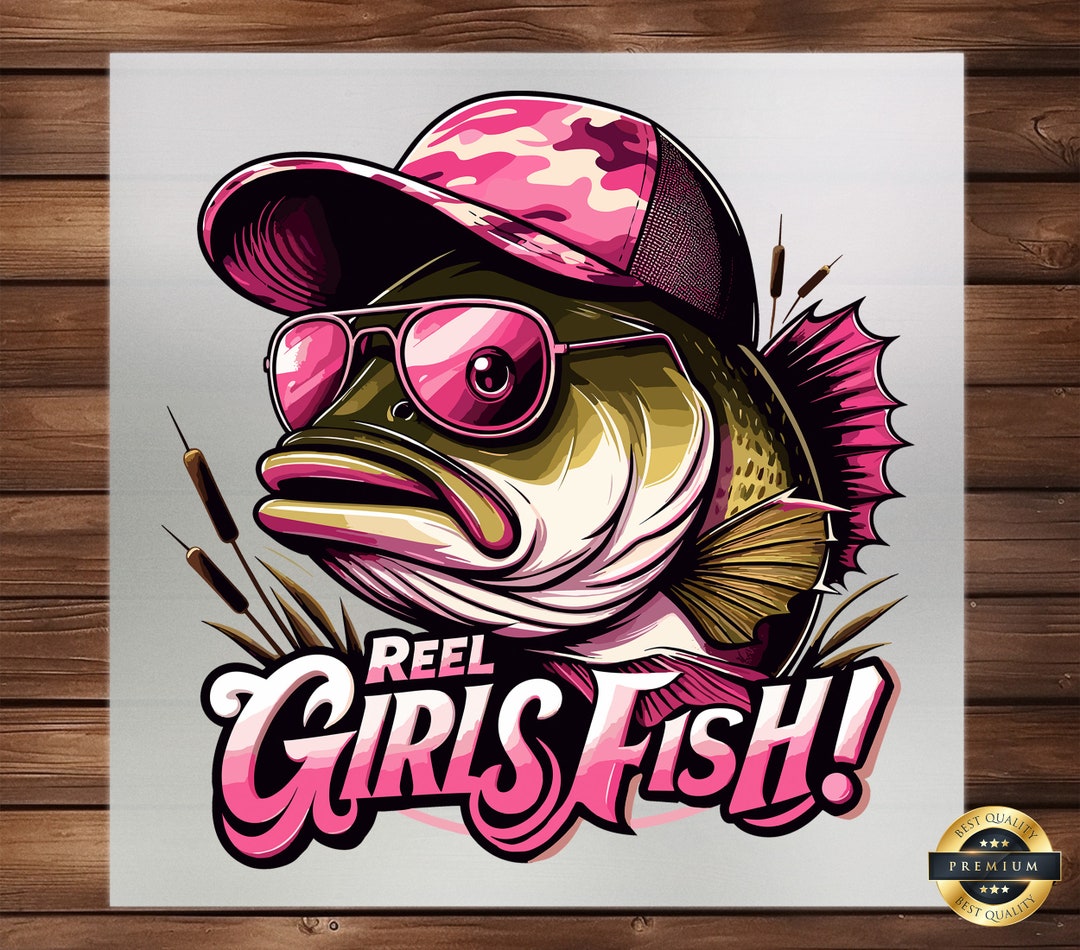 Reel Girls Fish DTF Transfer: Empowering Women Anglers - Etsy