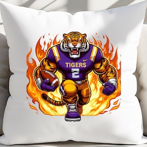 Tiger Football DTF Transfer: Fierce Sports Apparel Design - Etsy