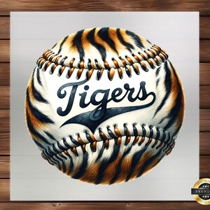 Tigers Baseball DTF Transfer: Fierce Team Spirit Graphic - Etsy