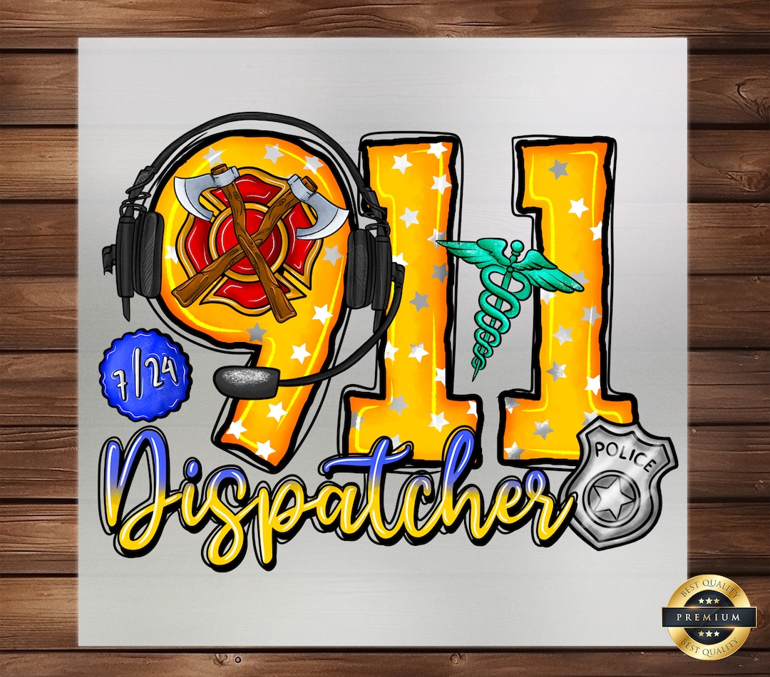 911 Dispatcher Heroic Design DTF Transfer: Public Safety Apparel - Etsy