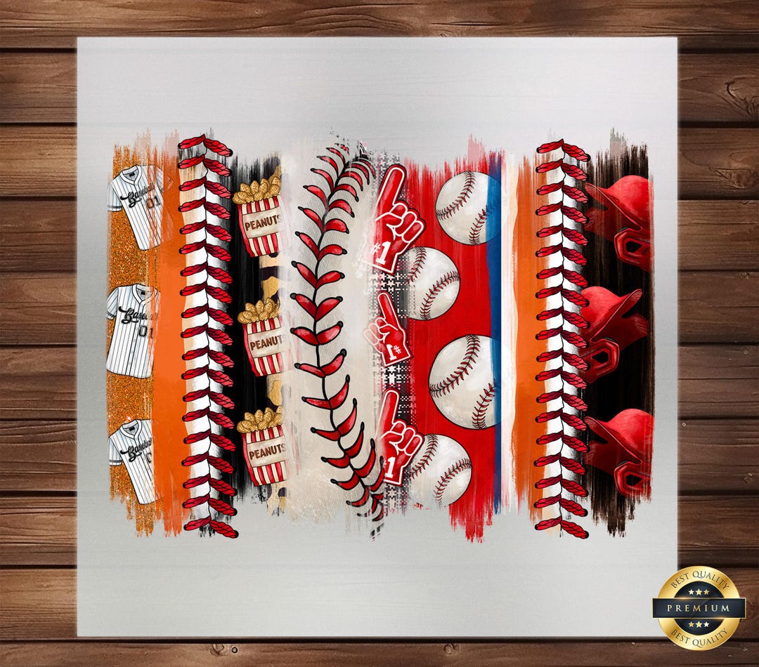Baseball Brushstroke DTF Transfer: Dynamic Sports Design - Etsy