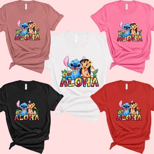 Aloha Stitch DTF Transfer, Cute Summer Design, Easy Iron on Decal ...