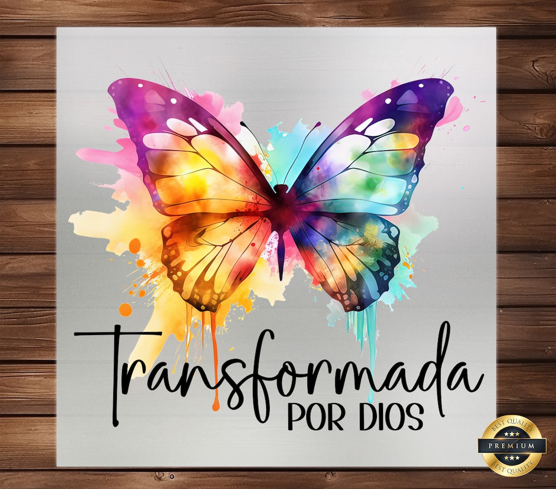 Transformada Por Dios DTF Transfer Express Your Faith With This High ...