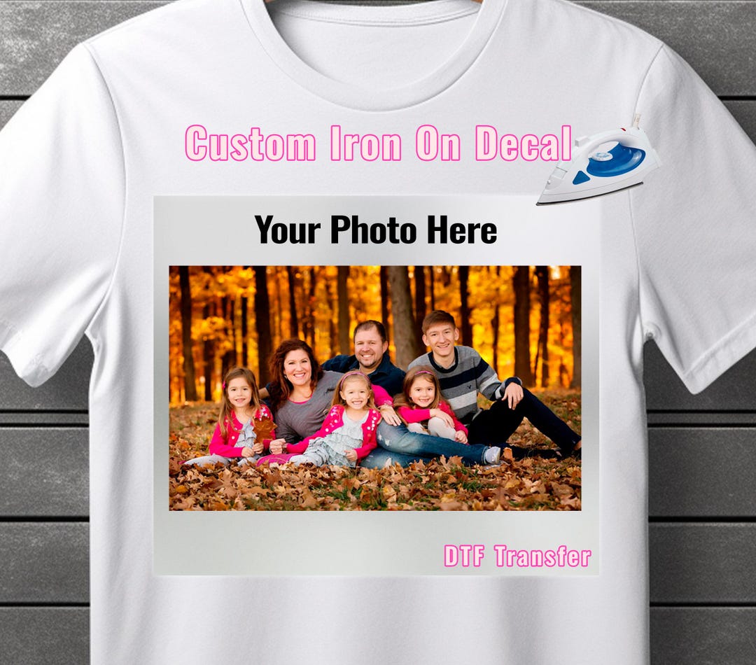 Custom Photo DTF Transfer: Personalized Iron-on Design - Etsy