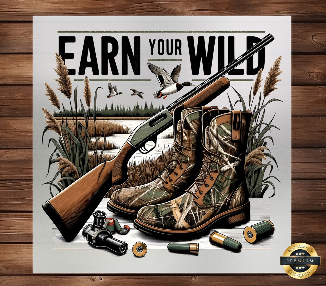Duck Hunting DTF Transfer, Classic Waterfowl Theme, Easy-to-apply ...
