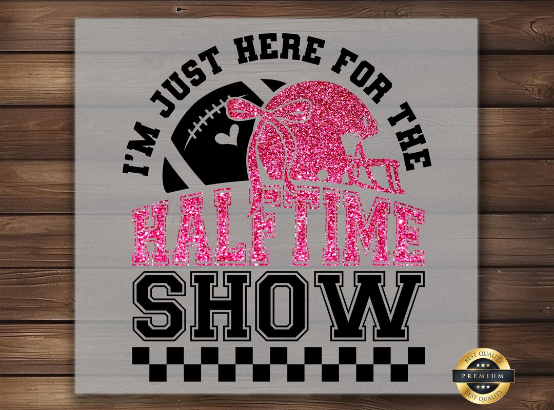 Halftime Football DTF Transfer, Pink Bow Helmet, Ready to Press, DIY ...