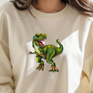 T-rex DTF Transfer: Ferocious T-rex Design, Dinosaur Lover's Decal ...