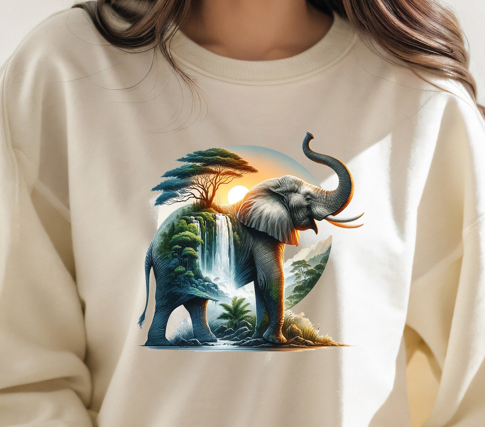 Elephant Clipart DTF Transfer: Adorable Apparel Designs, Ready to Press ...