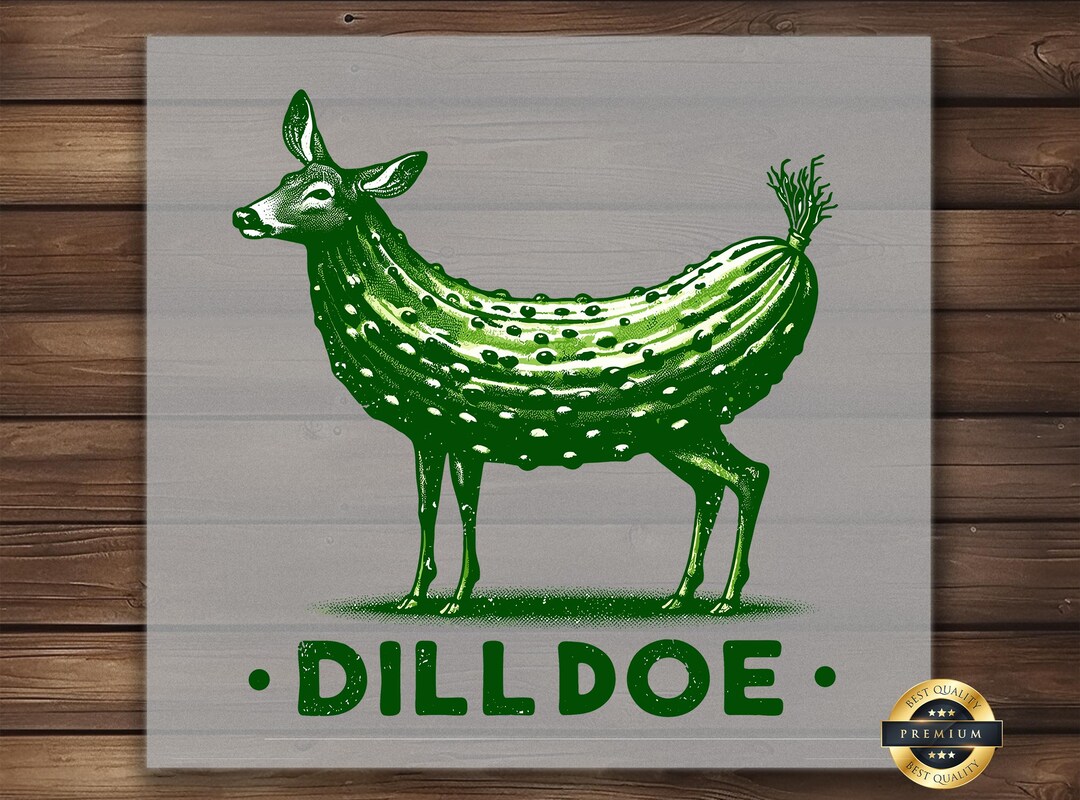Dill Doe DTF Transfer: Funny Pun Heat Press Design - Etsy