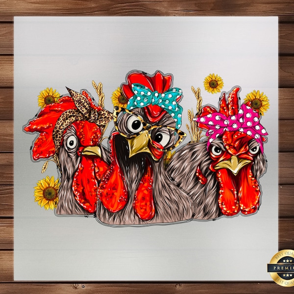 Chicken Heat Transfer - Etsy