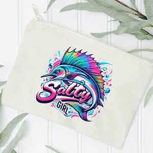 Saltwater Girl DTF Transfer: Oceanic Angling Print, Easy-to-apply - Etsy