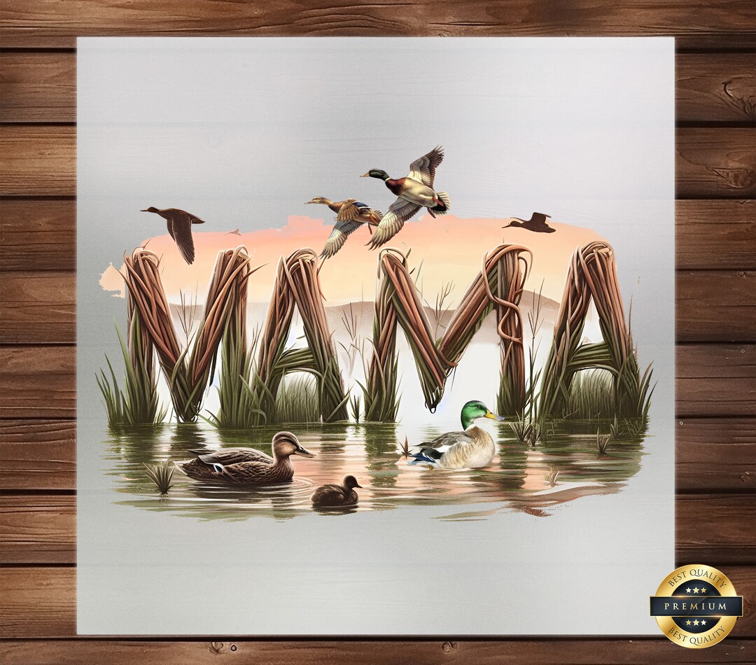 Mama Duck DTF Transfer, Hunting Theme Design, Perfect Outdoor Moms ...