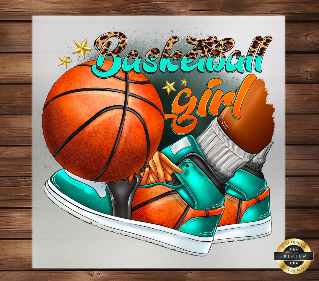 Basketball Girl Sneaker DTF Transfer: Trendy Iron-on Design - Etsy