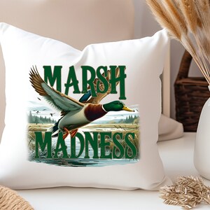 Marsh Madness Duck Hunting DTF Transfer, Dynamic Wetland Scene for ...