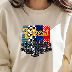 Chess DTF Transfer Classic Iron-on Design for Chess Players and ...