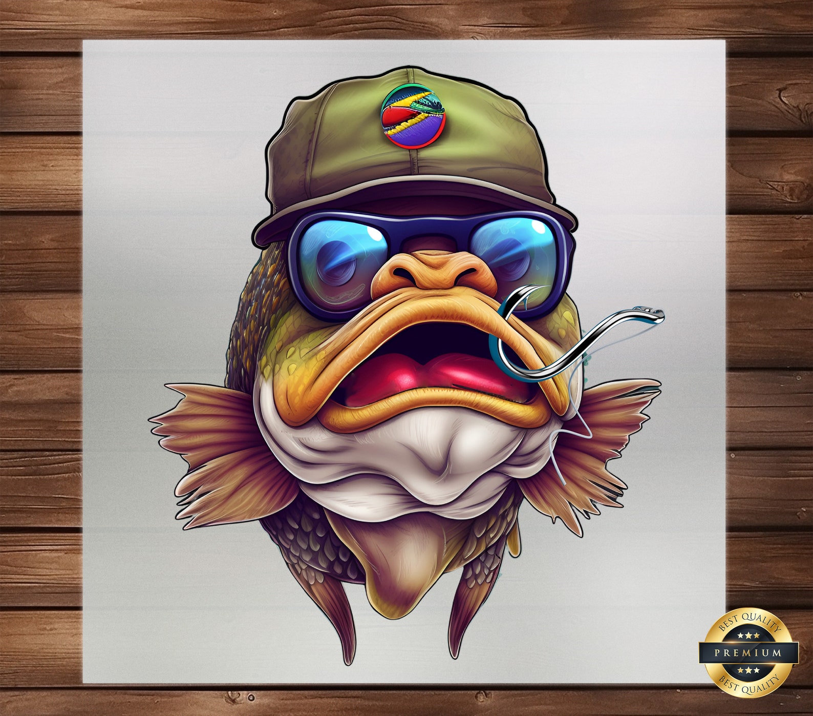 Bass Fishing DTF Transfer: Angler's Delight Print, Ready to Press - Etsy