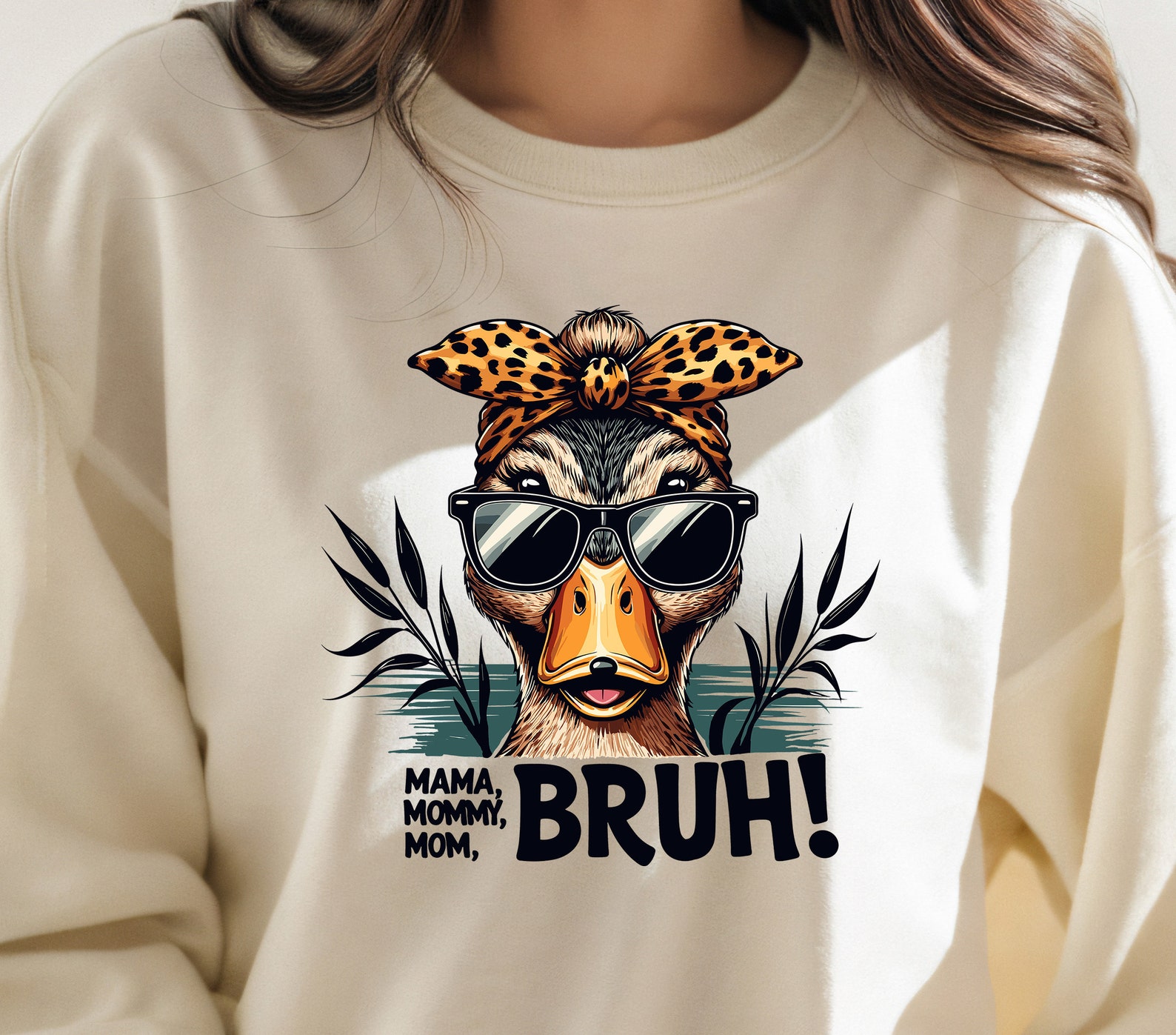 Mom Mama Bruh DTF Transfer: Humorous Duck Hunting Print - Etsy