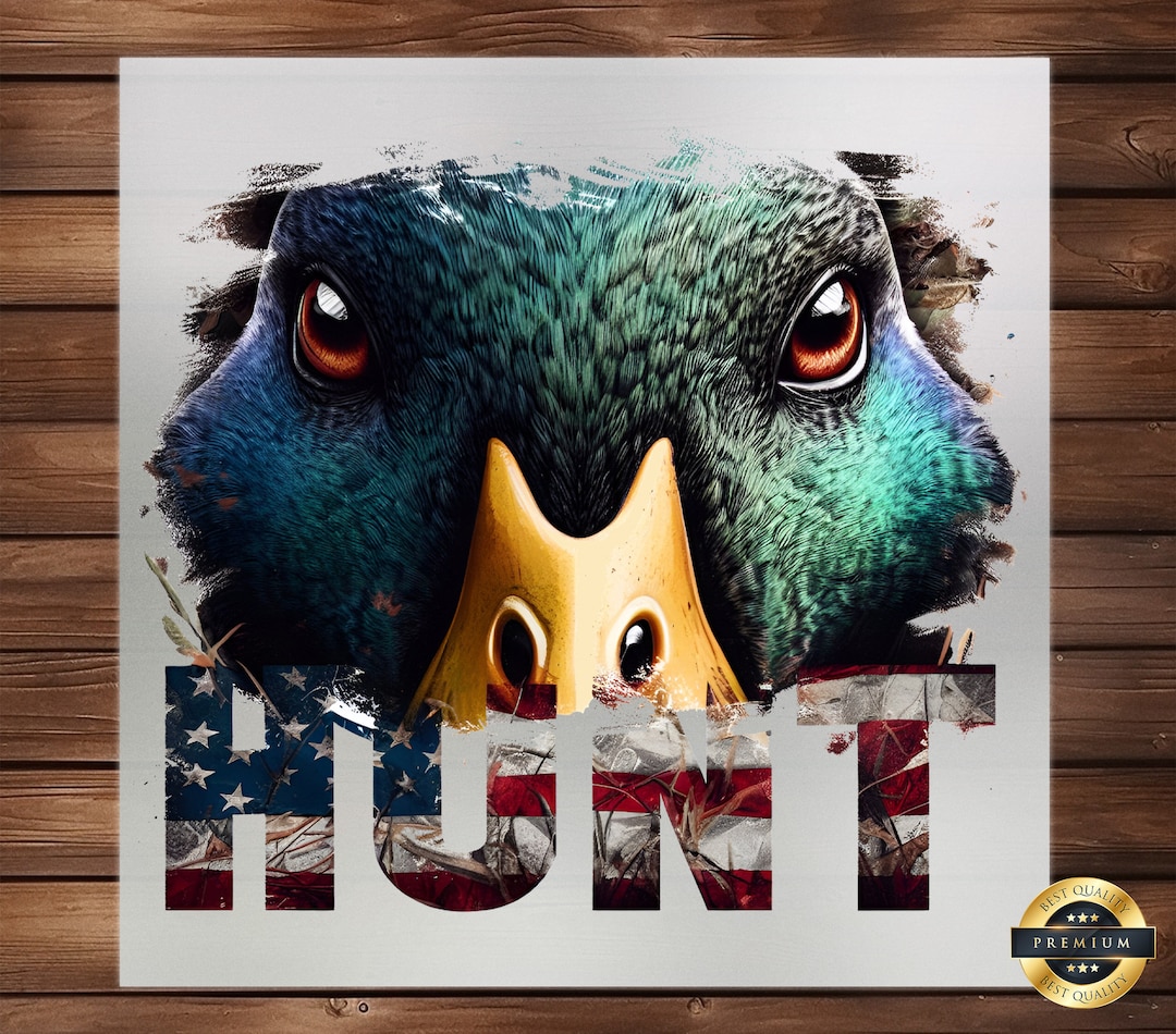 HUNT American Flag DTF Transfer: Patriotic Hunting Apparel - Etsy