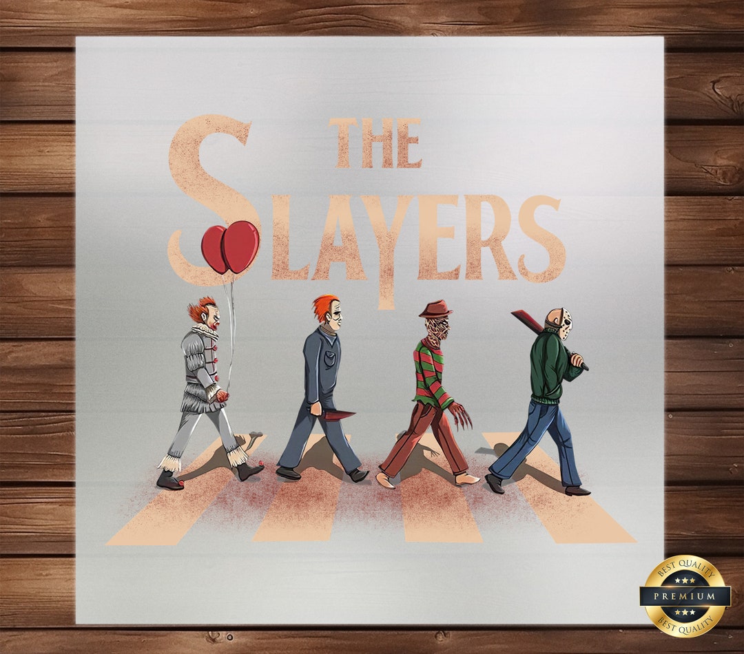 The Slayers DTF Transfer, Horror Halloween Design, Iron on Decal, Ready ...