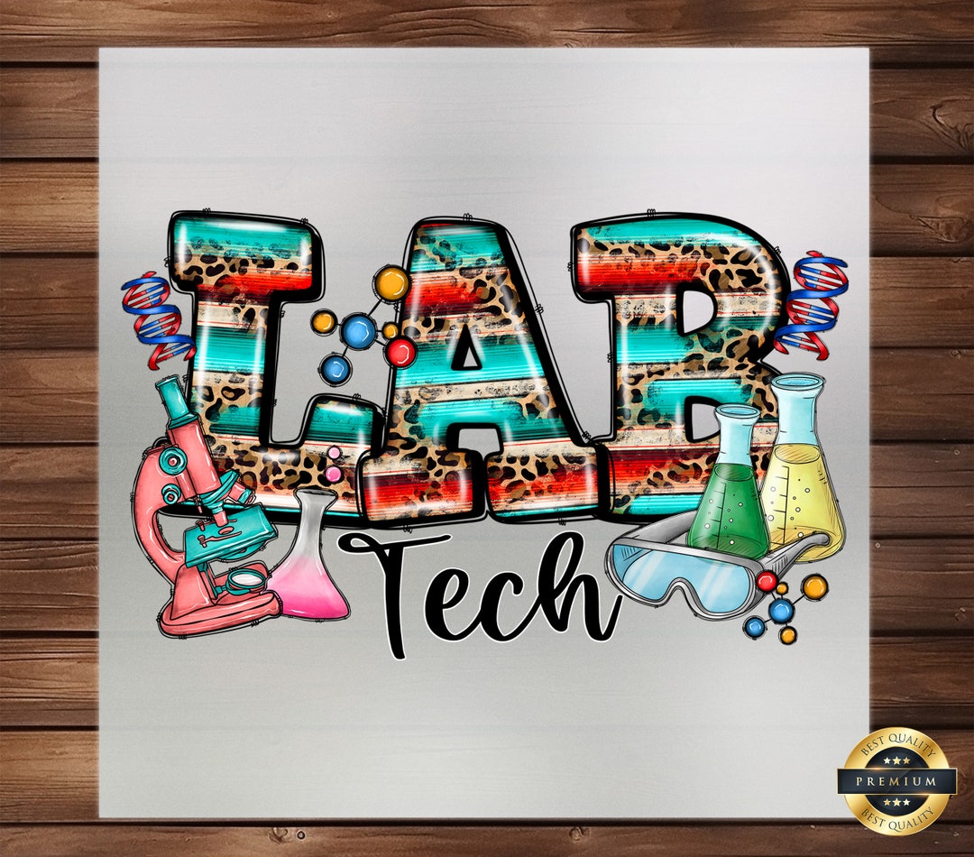 Lab Tech DTF Transfer: Fun Laboratory Design, Ready to Press - Etsy