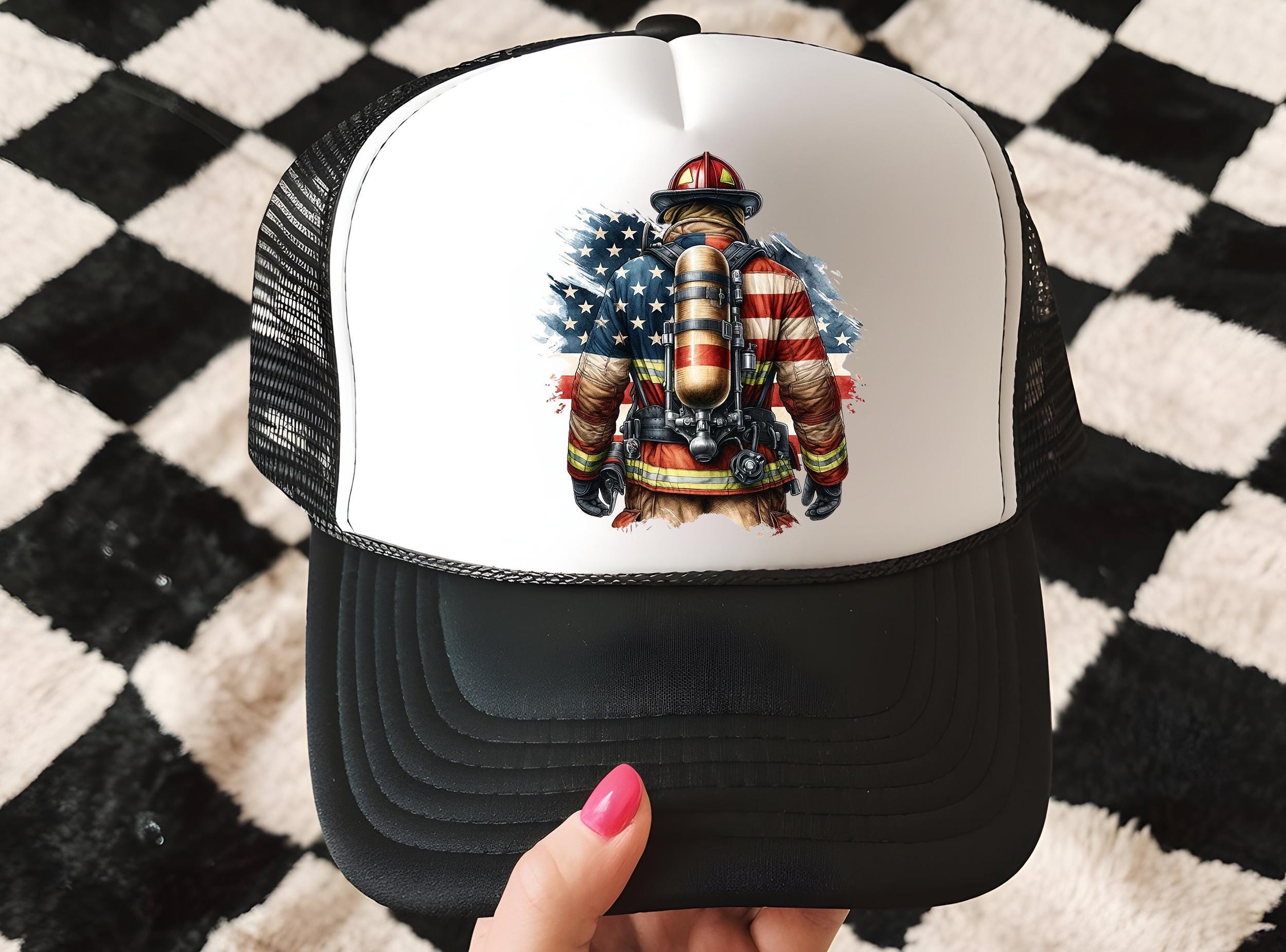 Firefighter USA Flag DTF Transfer: Patriotic Heat Press Design - Etsy