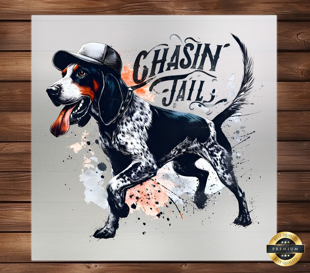 Chasing Tail DTF Transfer, Playful Dog Theme, Perfect for Pet Lovers ...