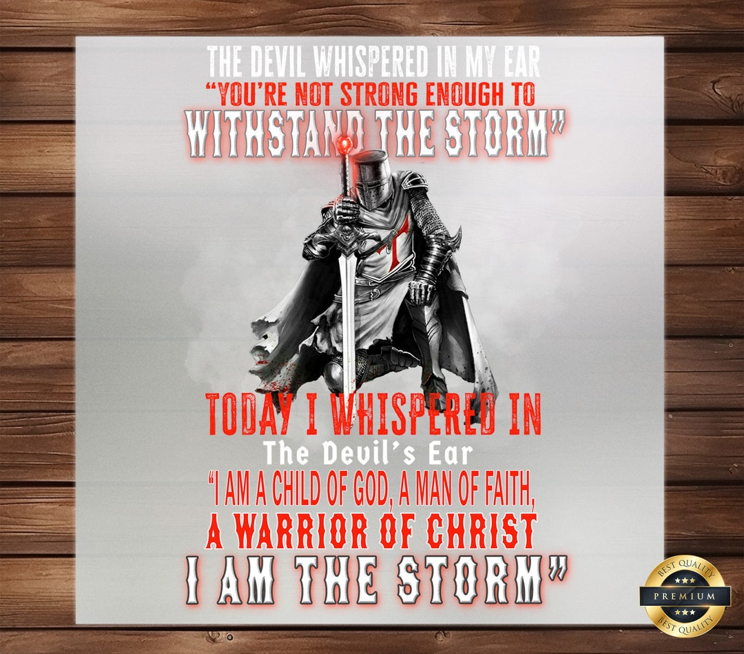 Messiah Warrior DTF Transfer, Embrace the Power of Faith, Inspiring ...