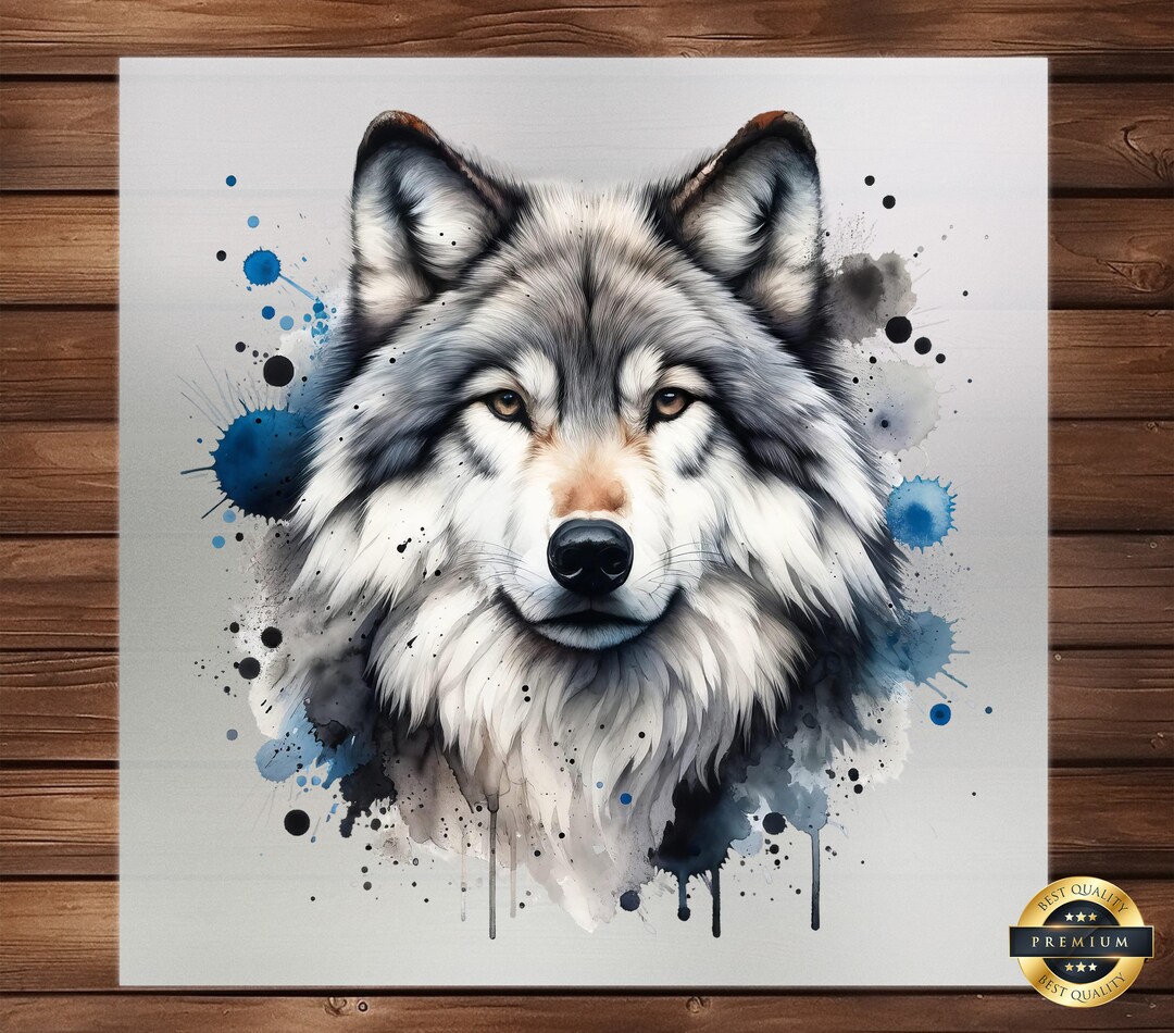 Arctic Wolf DTF Transfer, Iron on Decal, Ready to Press, Custom Apparel ...