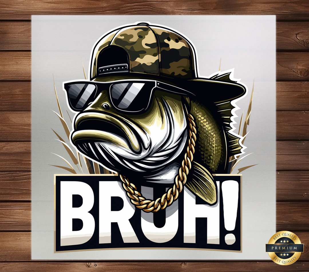 Bass Fishing DTF Transfer: Angler's Delight Print, Ready to Press - Etsy