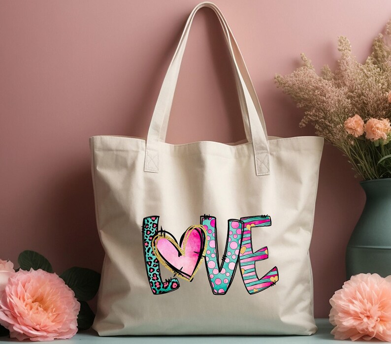 Valentine's Day Love DTF Transfer: Romantic Design - Etsy