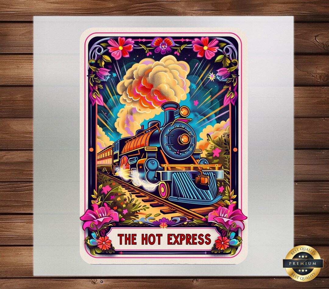 The Hot Express Tarot Card DTF Transfer, Ready to Press, Iron on Decal ...