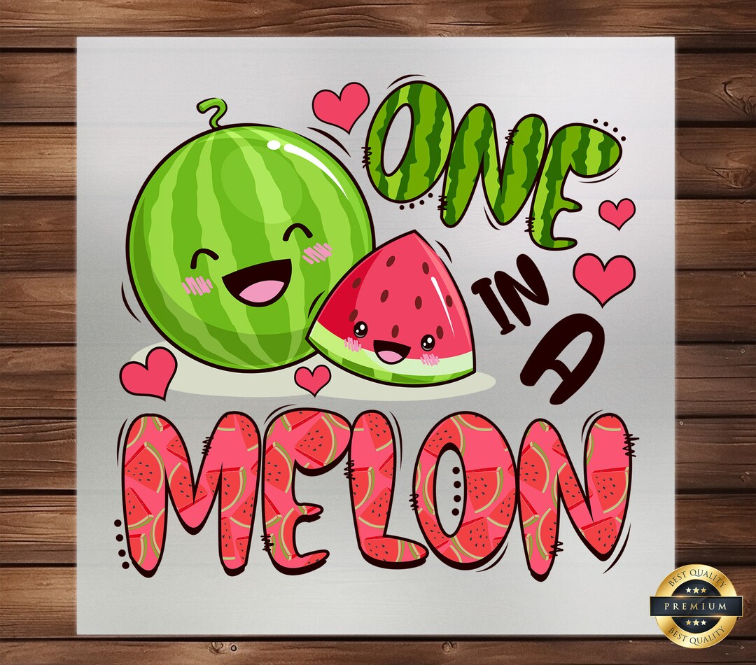 Baby One in a Watermelon DTF Transfer: Infant Apparel Design - Etsy