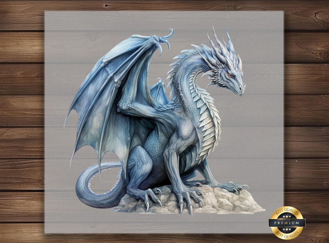 Blue Dragon DTF Transfer: Fantasy Shirt Print, Magic Myth Art - Etsy