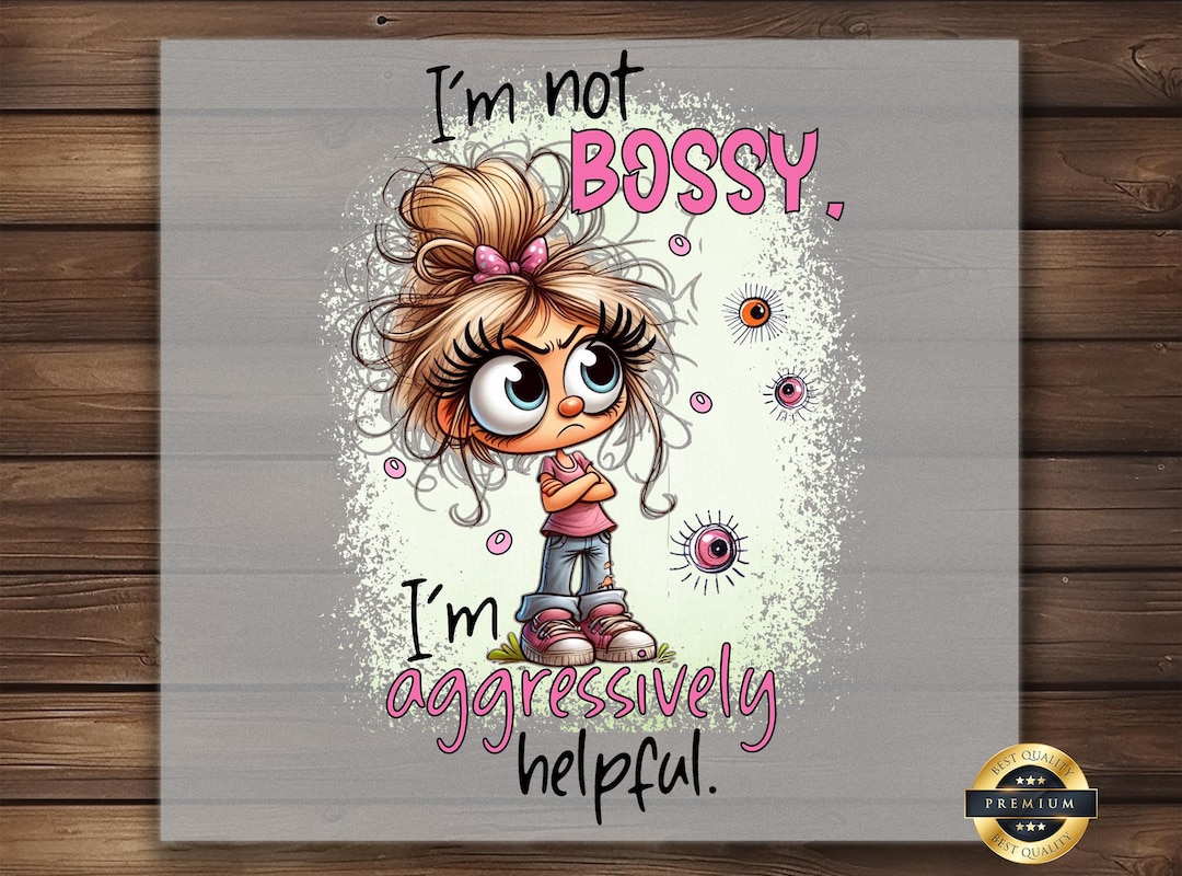 Bossy Girl DTF Transfer: Funny Iron-on Design - Etsy
