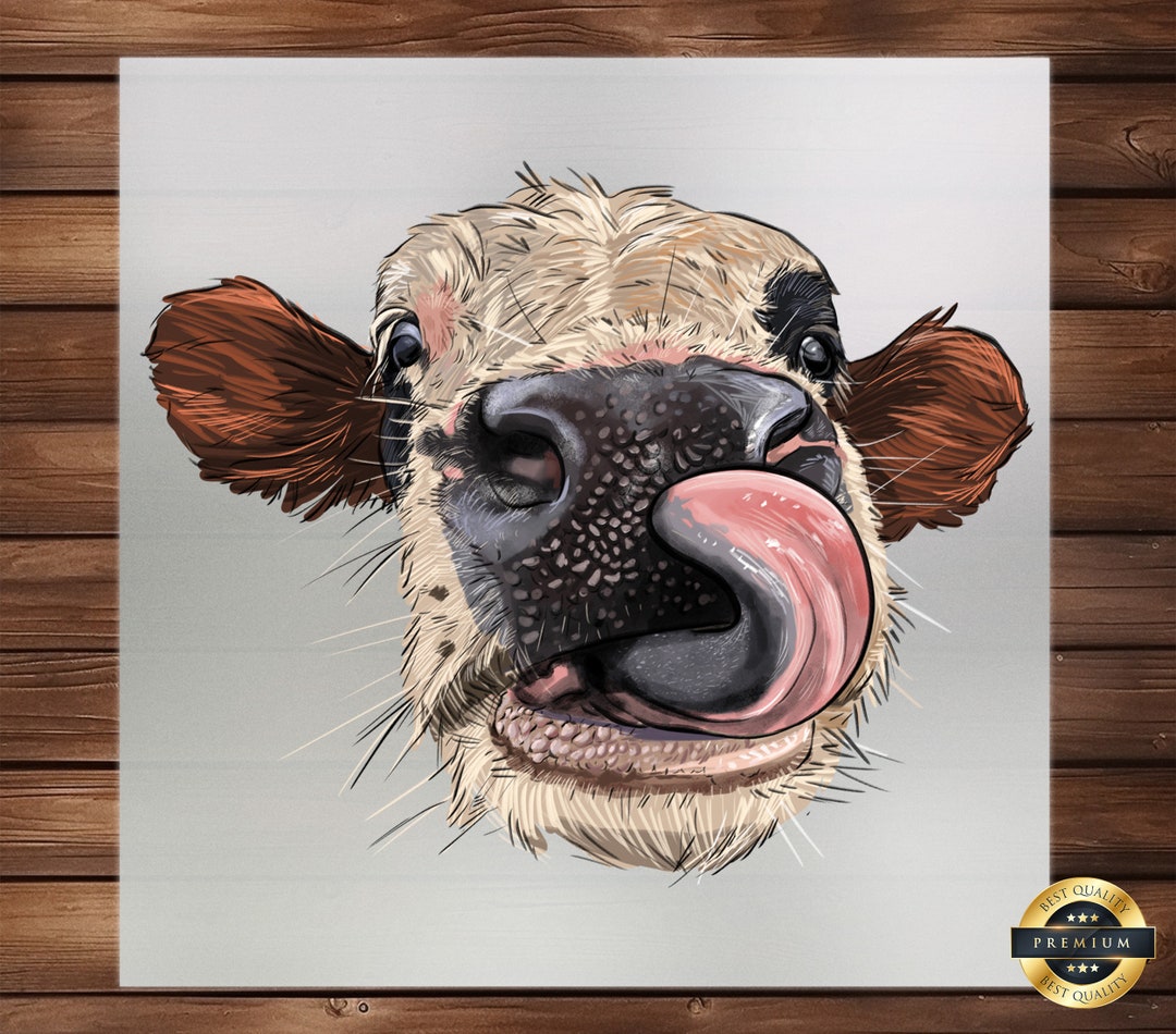 Western Cow Design DTF Transfer, Rustic Charm for Custom Apparel ...