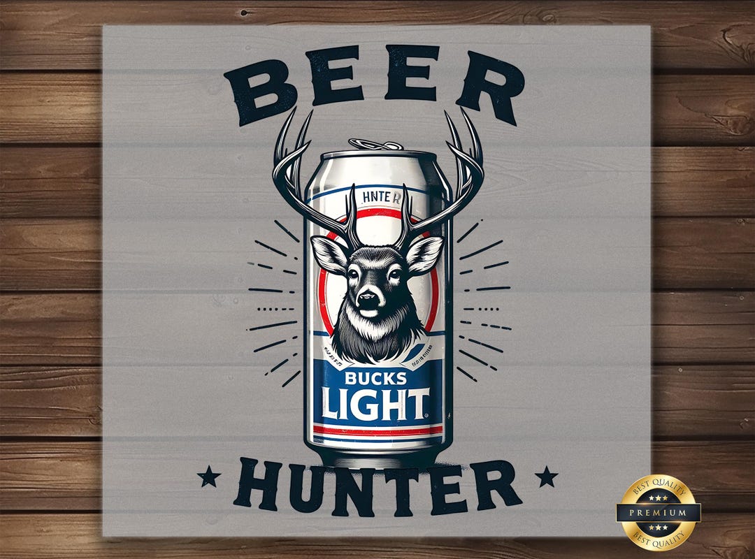Beer Hunter DTF Transfer: Bucks Light Can Design - Etsy