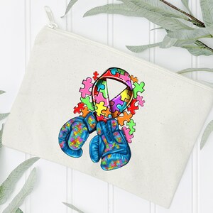 Autism Awareness Boxing Gloves DTF Transfer: Supportive Iron-on Design ...