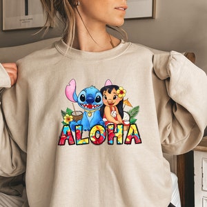 Aloha Stitch DTF Transfer, Cute Summer Design, Easy Iron on Decal ...