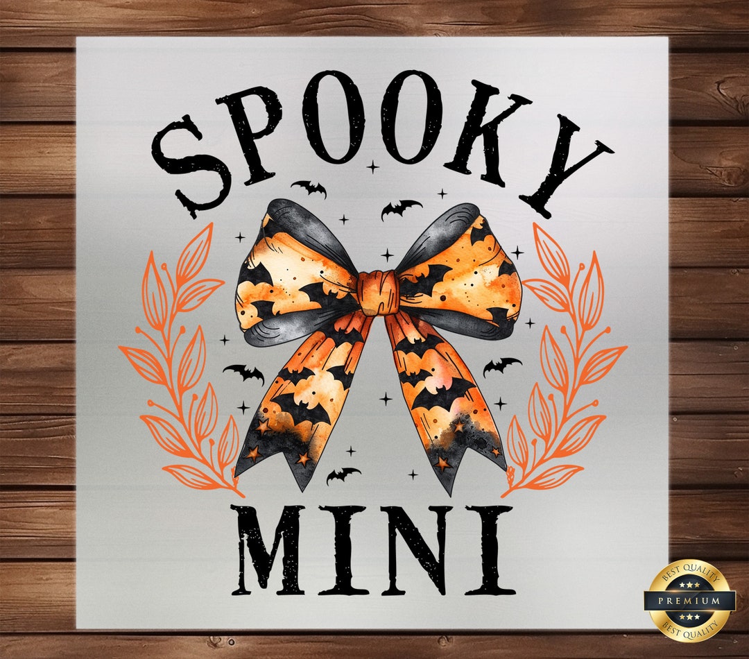 Coquette Spooky Mini DTF Transfer, Cartoon Design, Easy Application ...