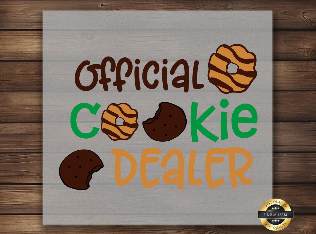 Official Cookie Dealer DTF Transfer, Fun Baking and Sweets Print, Cute ...