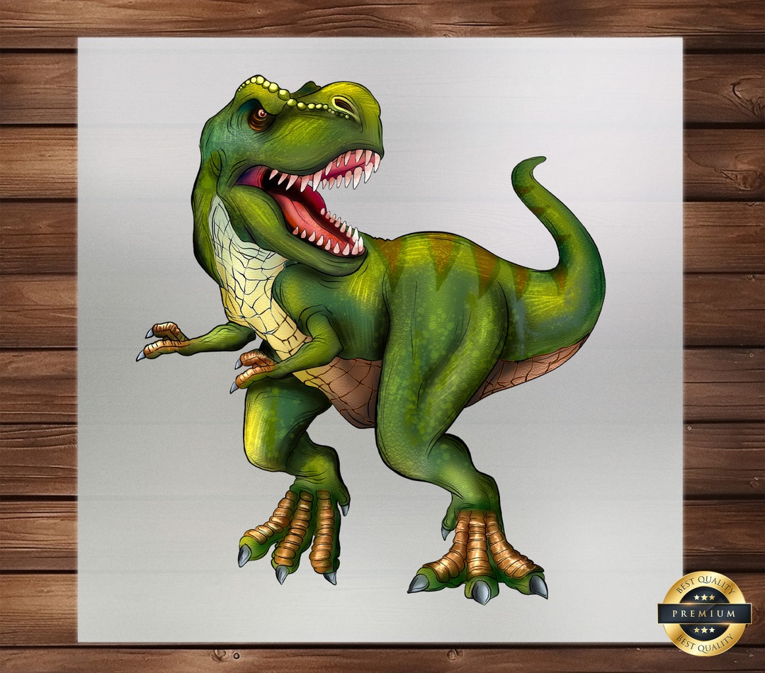 T-rex DTF Transfer: Ferocious T-rex Design, Dinosaur Lover's Decal ...