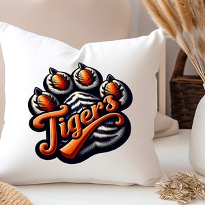 3D Tiger Mascot DTF Transfer, Dynamic Design for Apparel, Perfect for ...
