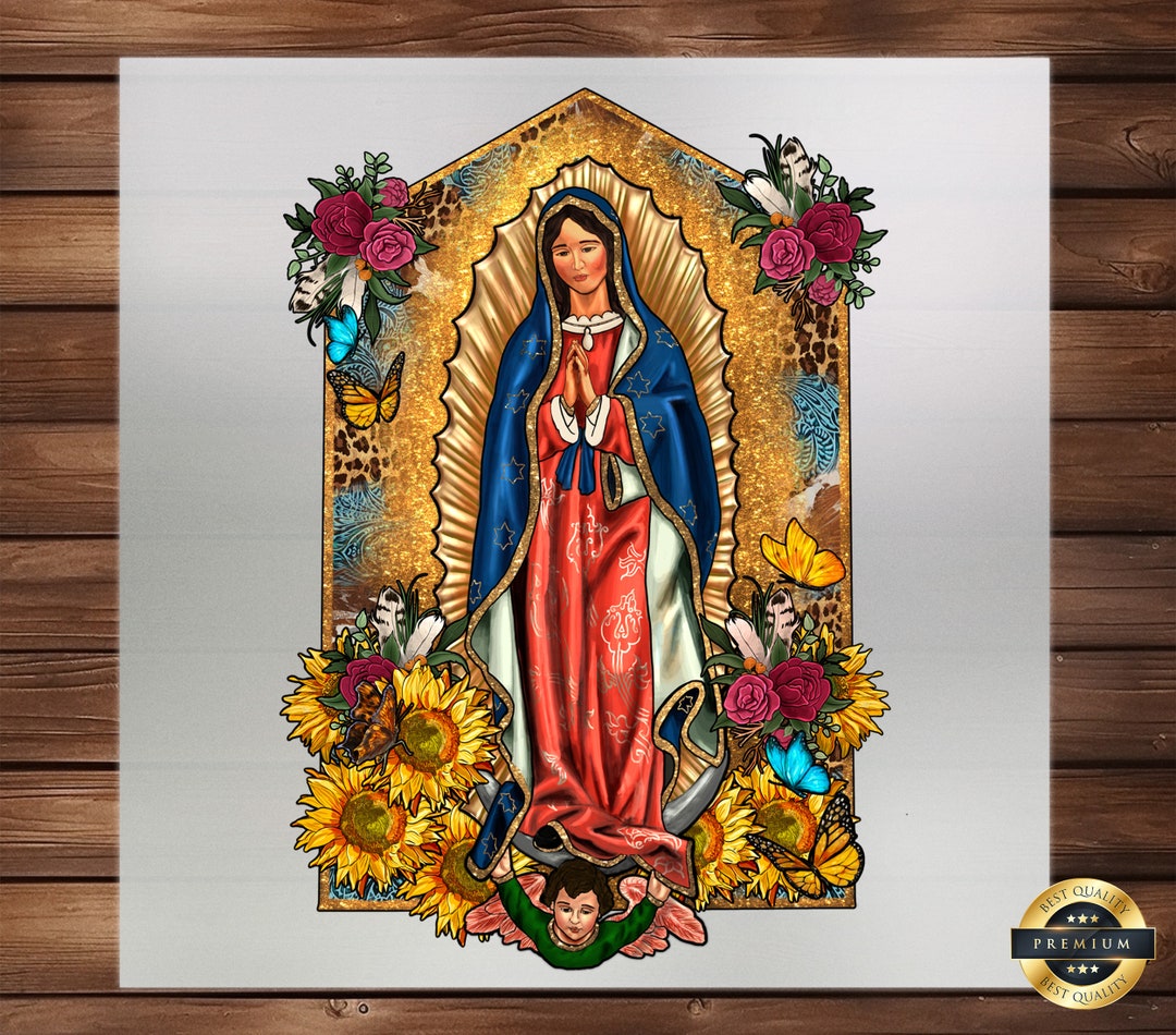 Our Lady of Guadalupe Western DTF Transfer: Vibrant Cowboy Print - Etsy