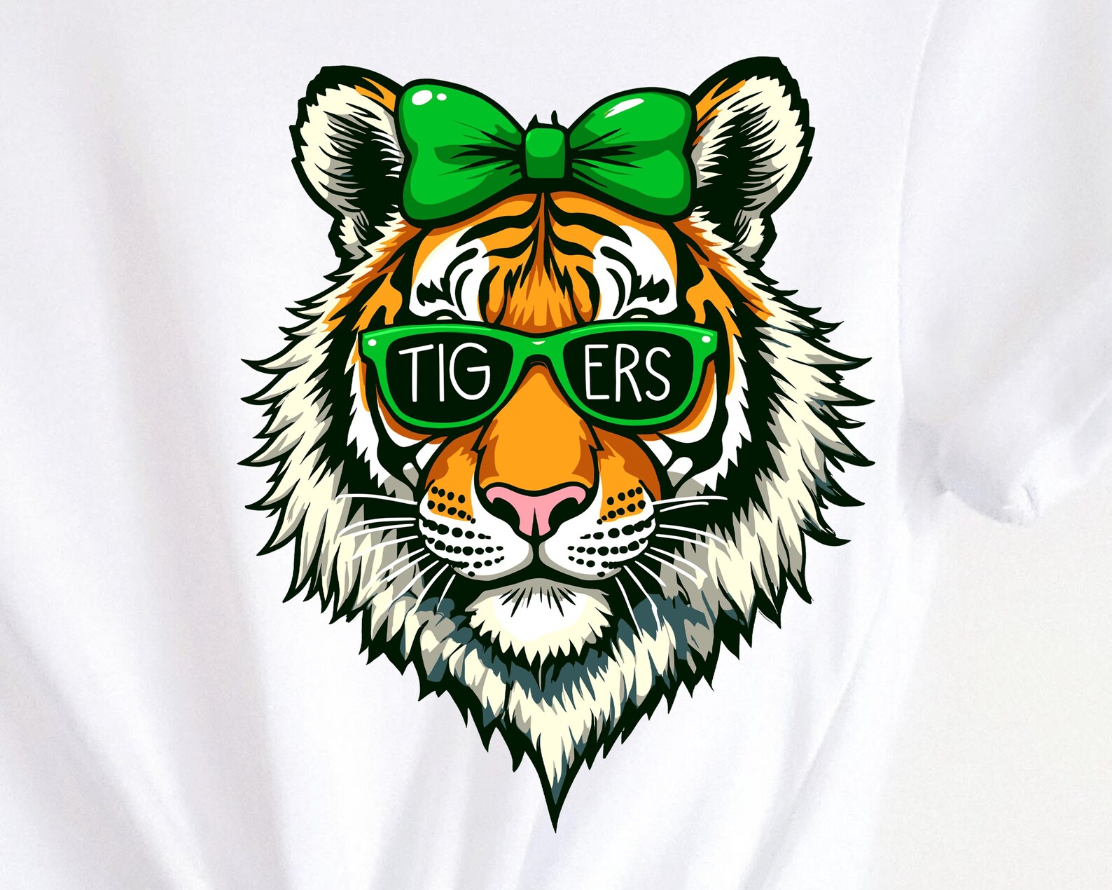 Cute Tiger DTF Transfer, Sunglasses, Bow, DIY Print - Etsy
