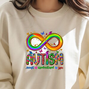 Autism Accept Understand Love DTF Transfer - Promote Autism Awareness ...