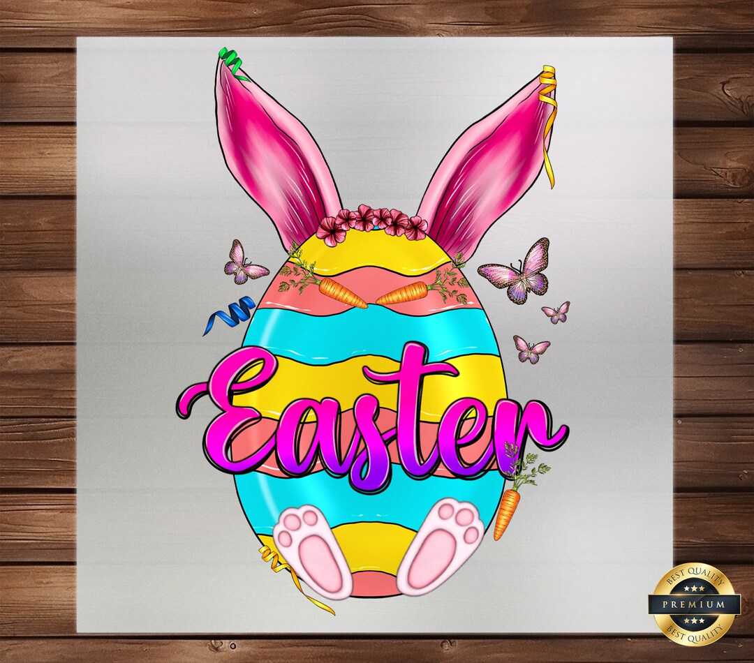 Easter Day Eggs DTF Transfer, Colorful Holiday Egg Design, DIY Craft ...