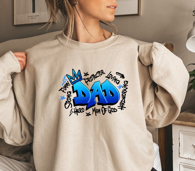 Dad Graffiti DTF Transfer: Urban Father's Day Iron-on Decal - Etsy