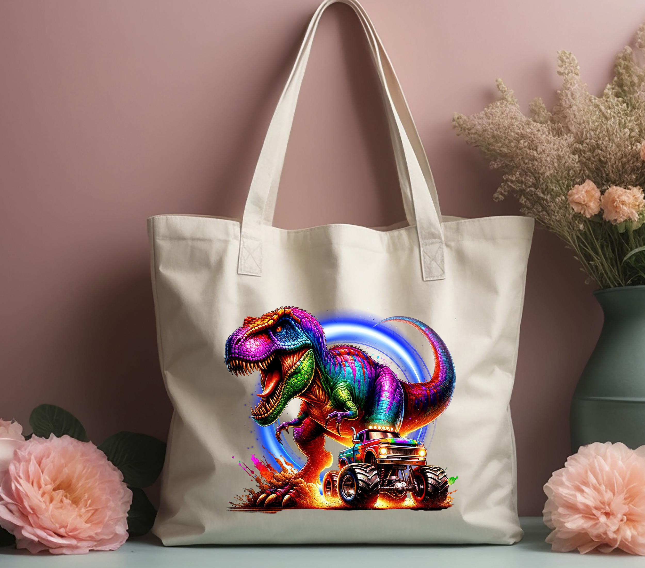 T-rex Monster Truck DTF Transfer: Dinosaur Iron-on Design - Etsy