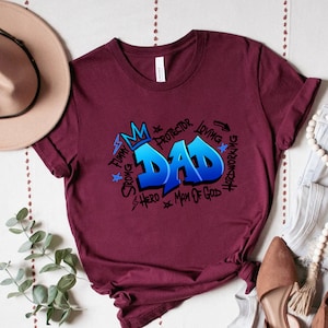 Dad Graffiti DTF Transfer, Father Graffiti, Iron on Decal, Ready to ...