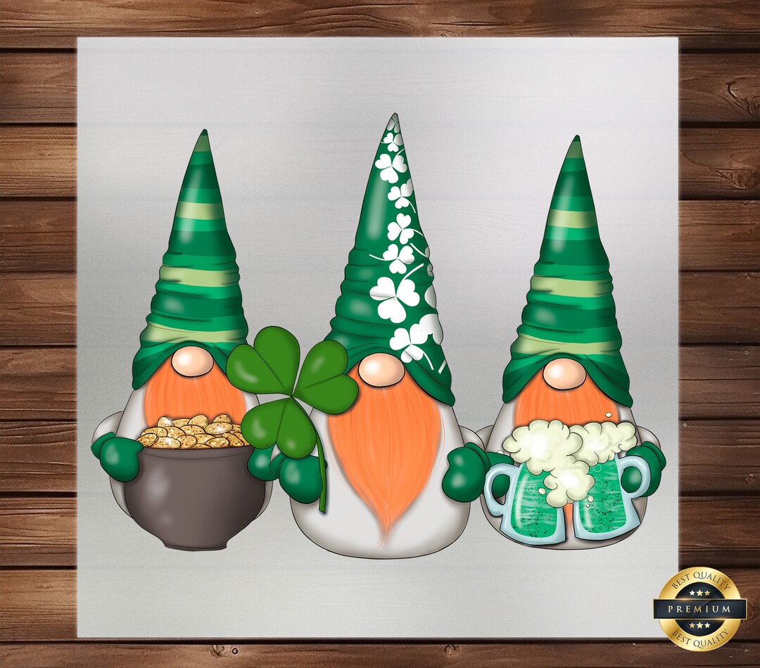 March Gnomes DTF Transfer - Whimsical Design - High-quality Print ...